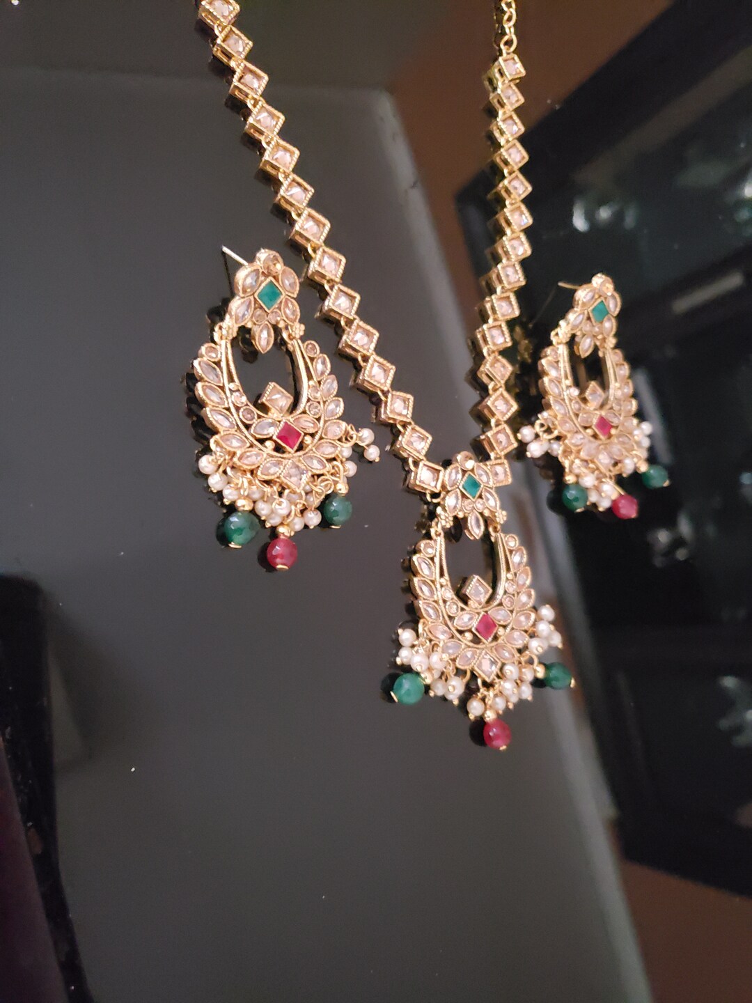 Long Pakistani Stone Jewelry - Etsy