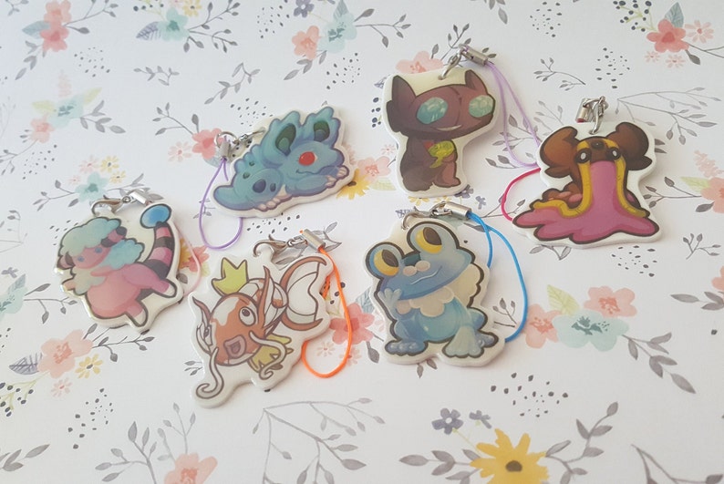 Pokemon Phone Charms Nidorina Sableye Gastrodon Flaffy | Etsy