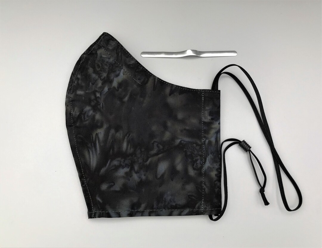 Oil Slick Watercolor Batik Adult or Kids Cotton Face Mask W Aluminum ...