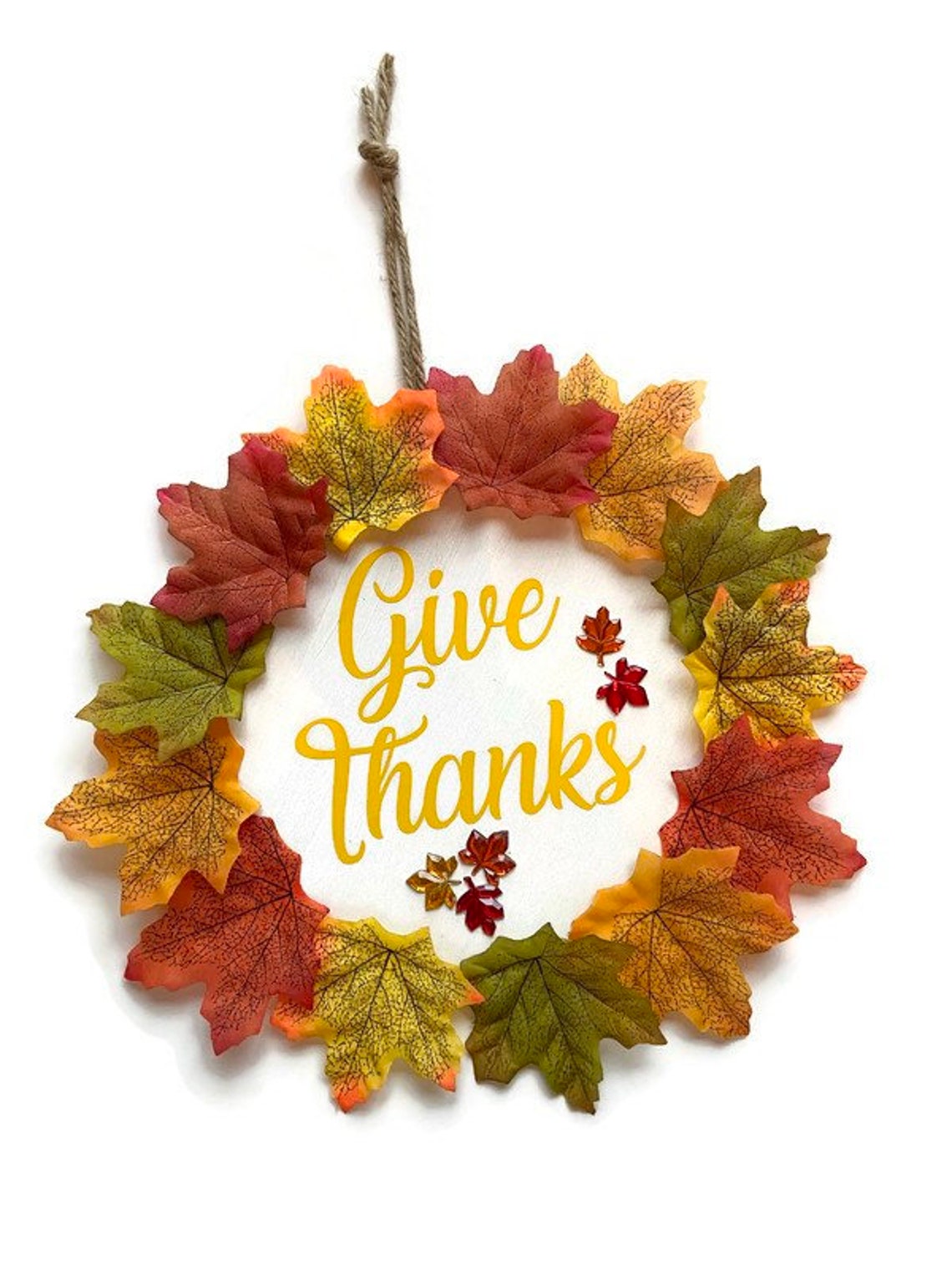 Thanksgiving Craft Kit for Kids DIY Give Thanks Wreath | Etsy