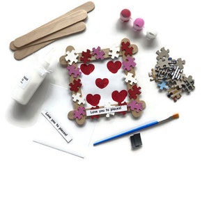 Valentine's Day Craft Kit for Kids Fingerprint Frame - Etsy