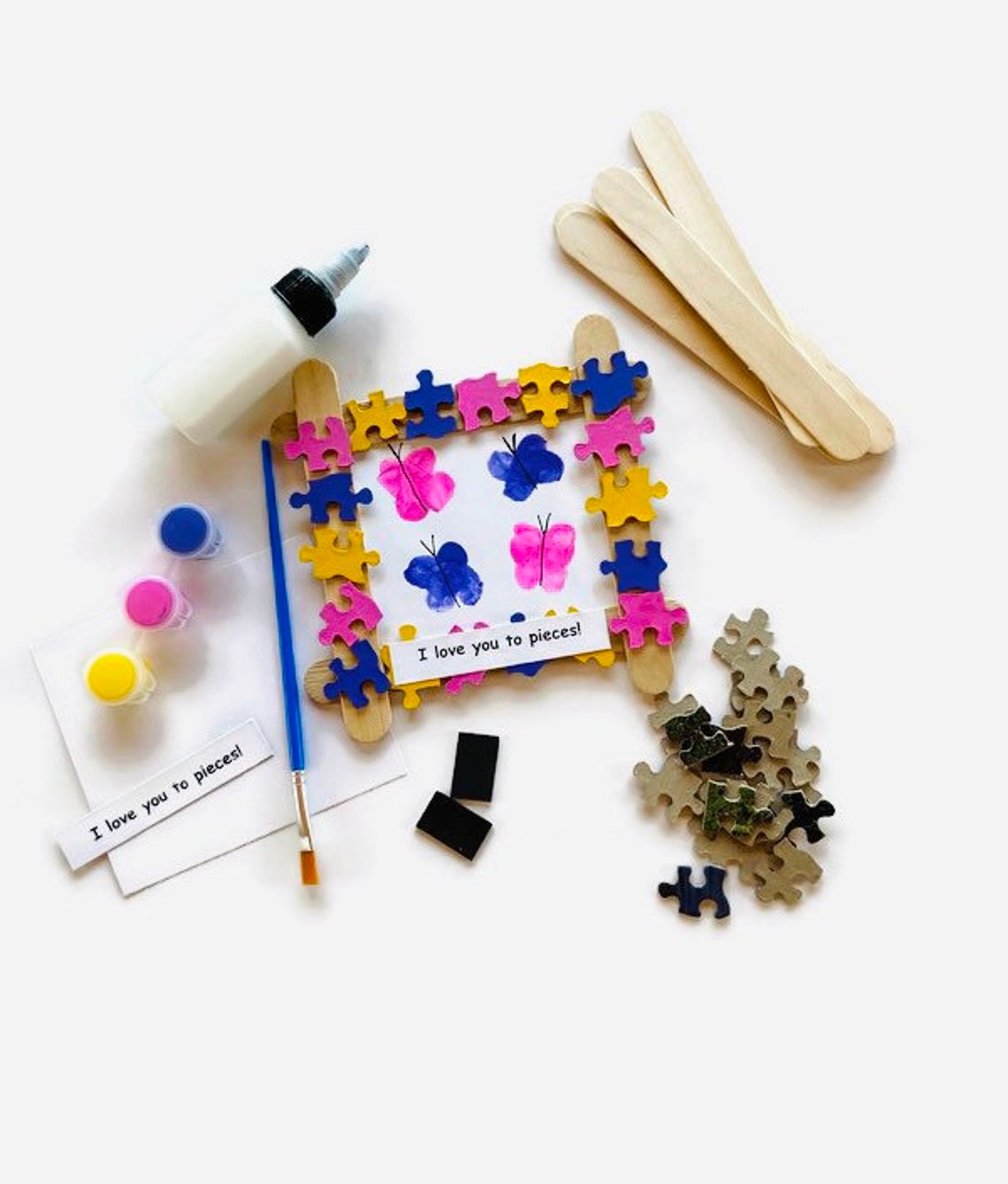 Mother's Day Craft Kit for Kids Fingerprint Frame Gift - Etsy