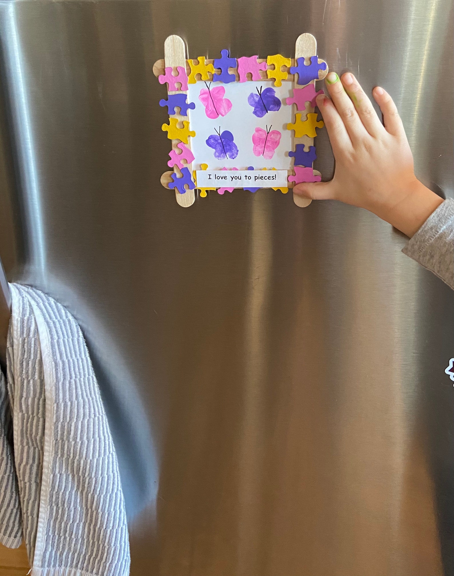 Mother's Day Craft Kit for Kids Fingerprint Frame Gift - Etsy