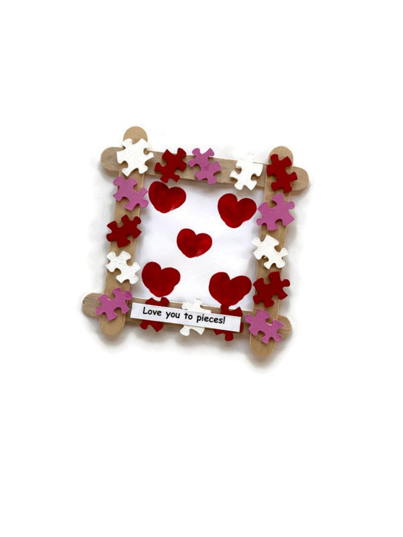 Valentine's Day Craft Kit for Kids Fingerprint Frame - Etsy