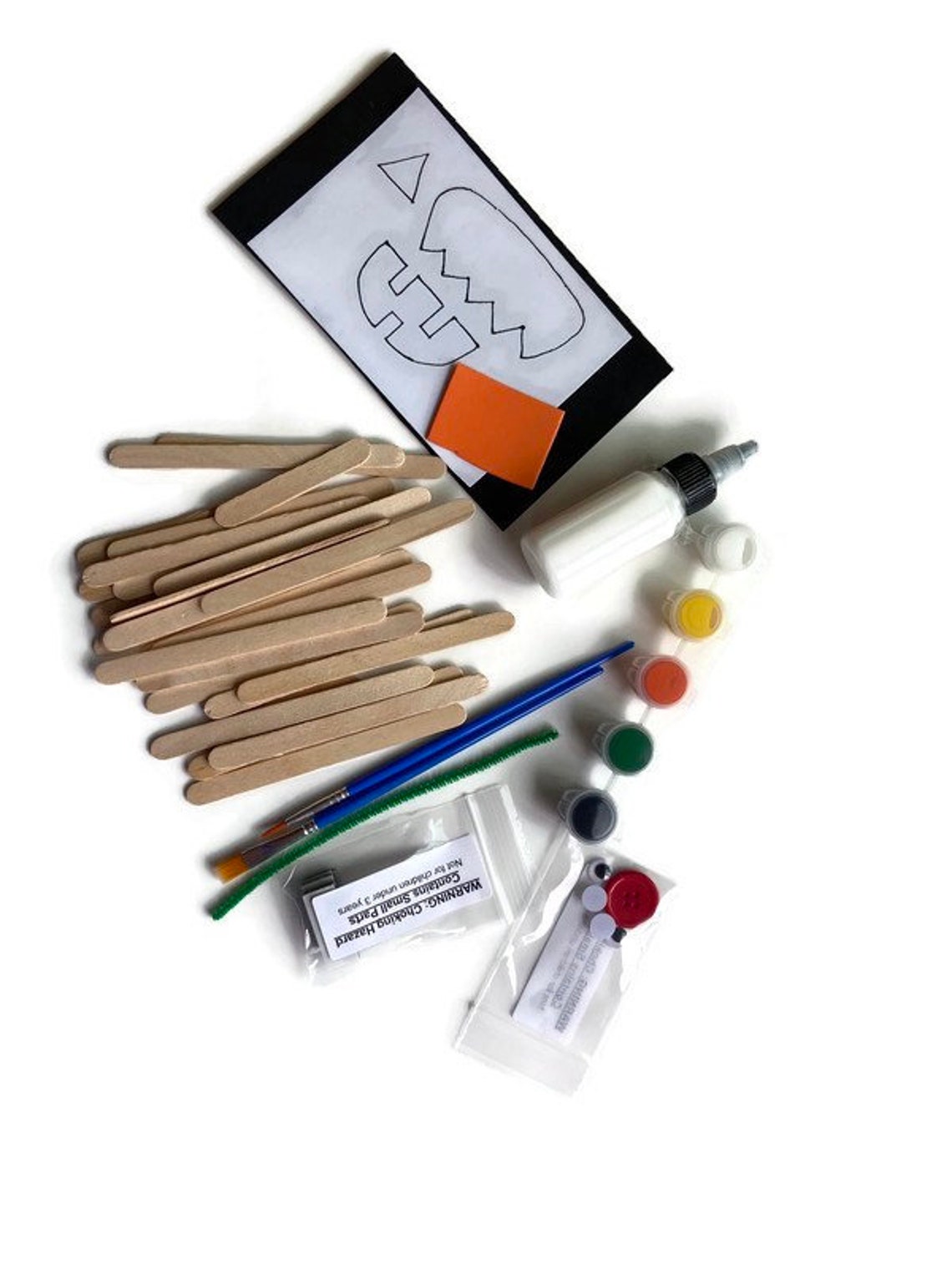 Halloween Craft Kit for Kids Pumpkin Scarecrow and Mummy - Etsy