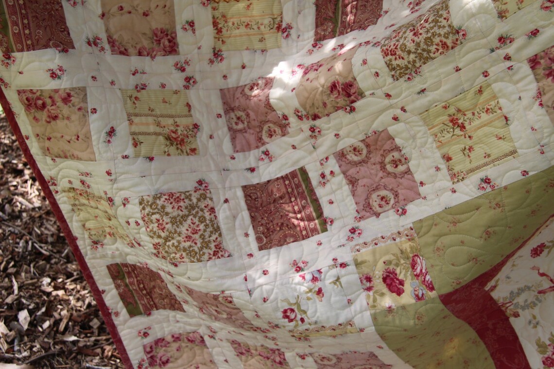 Ruby Quilt Pattern, Vintage Quilt Pattern, Medallion Quilt Pattern ...