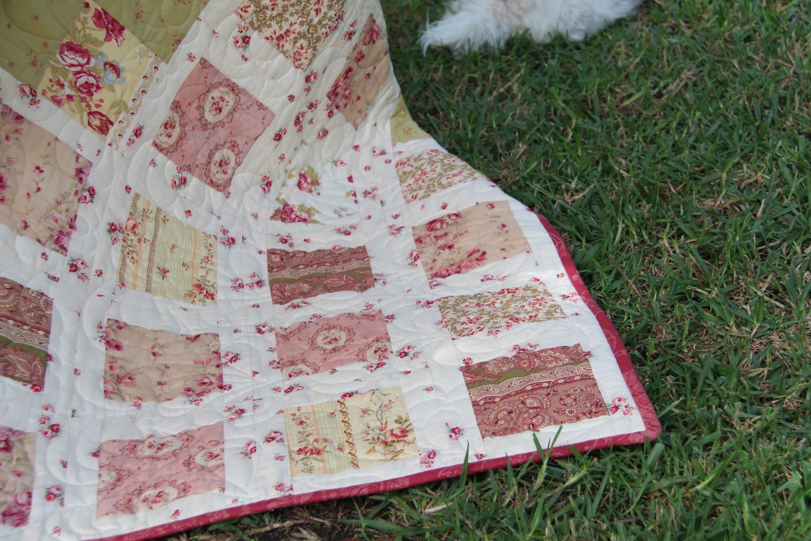 Ruby Quilt Pattern, Vintage Quilt Pattern, Medallion Quilt Pattern ...