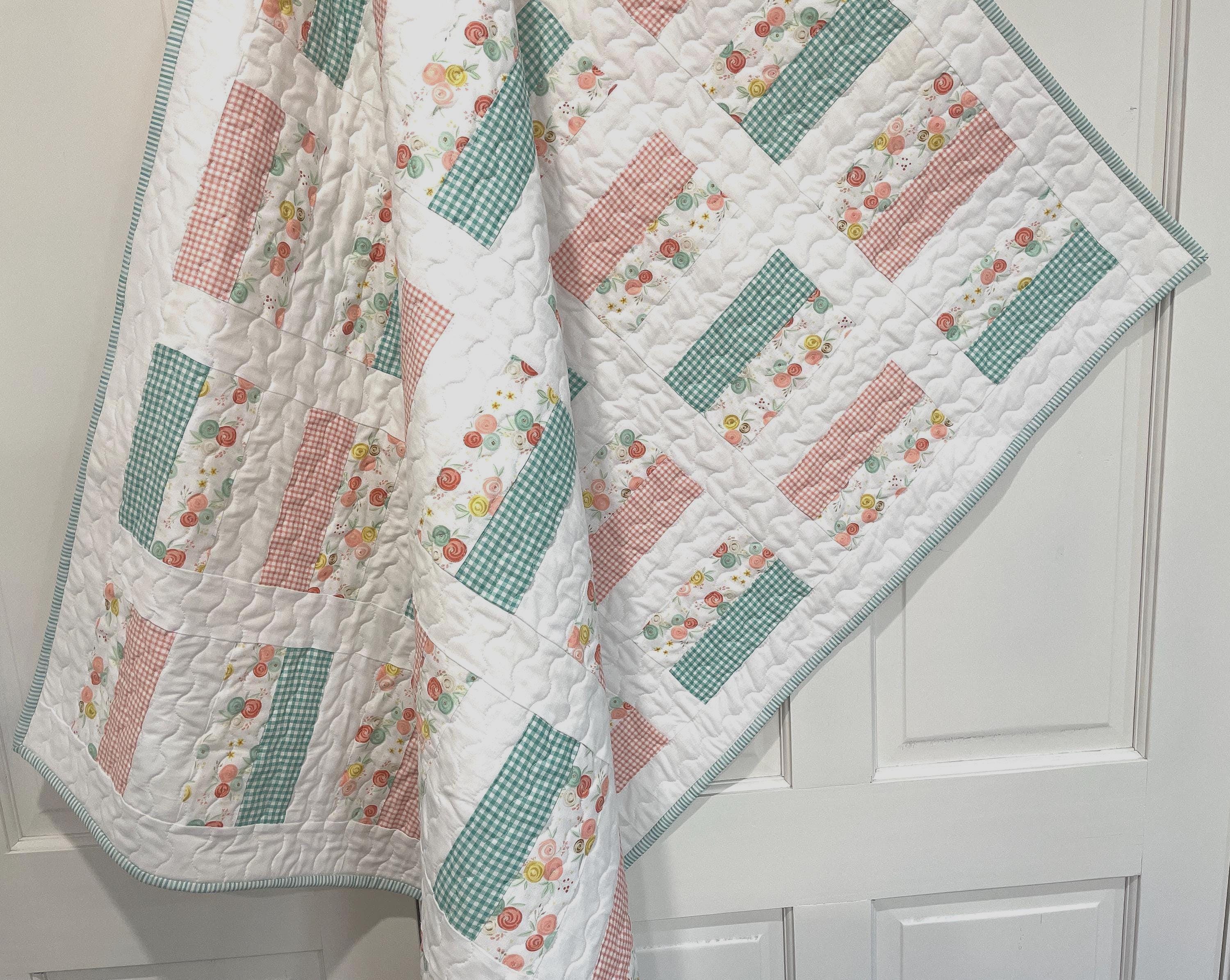 Easy Quilt Pattern in 4 Sizes Simple Sewing for Beginner Quilters ...