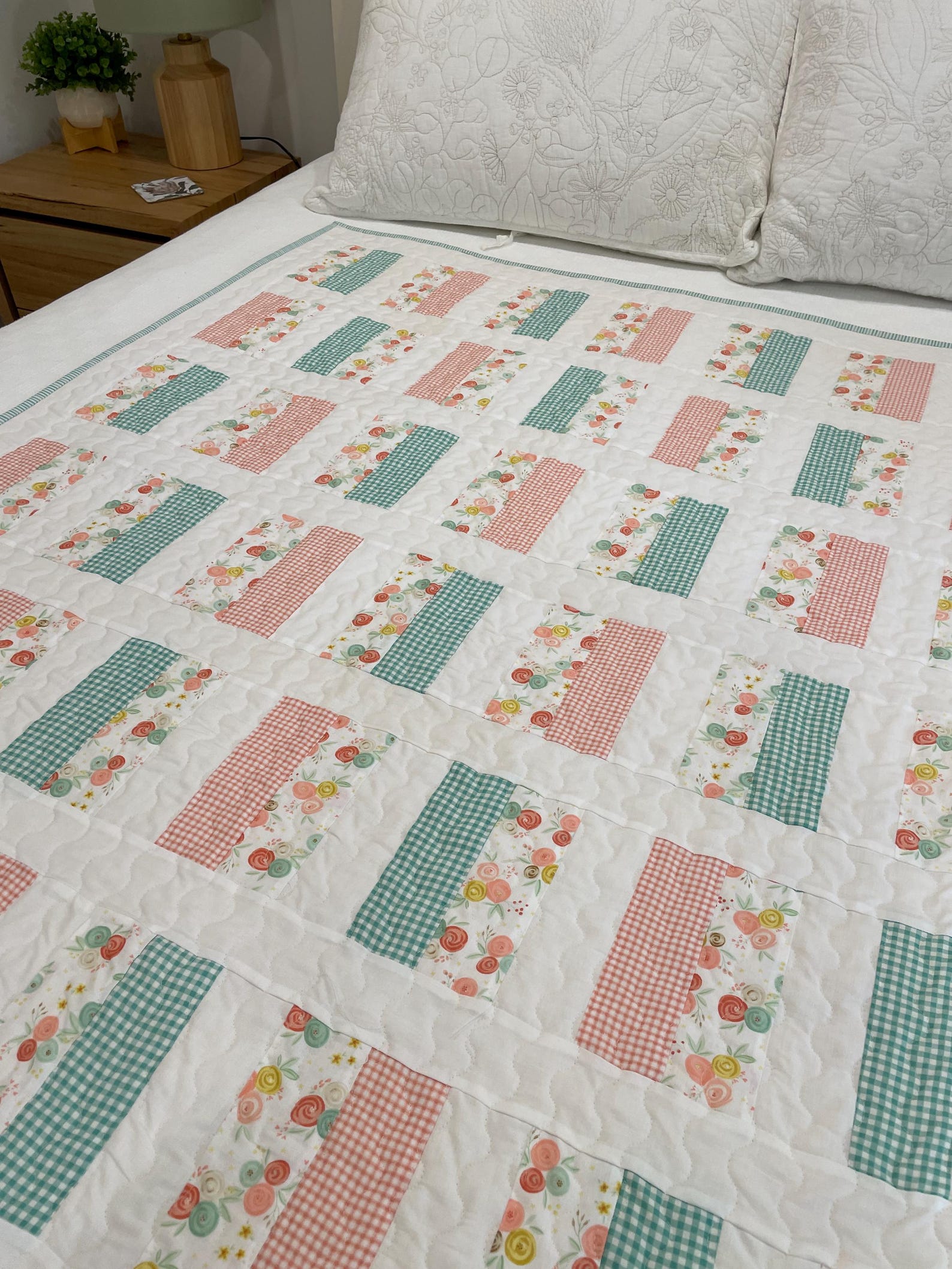 Easy Quilt Pattern in 4 Sizes Simple Sewing for Beginner Quilters ...