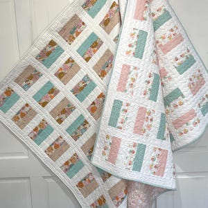 Easy Quilt Patterns PDF ONLY Simple Chic Quilt Beginner Pattern for ...