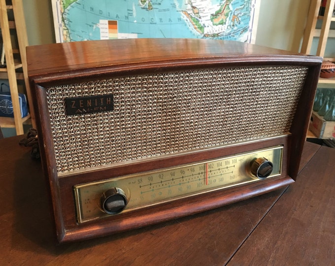Vintage 1960 Zenith AM-FM Radio Model C730 - Great Working Condition - Etsy