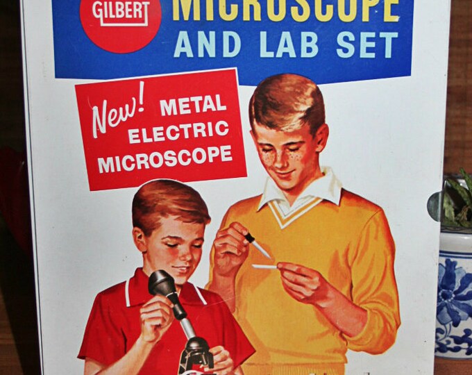 Vintage 1960s Gilbert Microscope and Lab Set 13045 - Works - Etsy