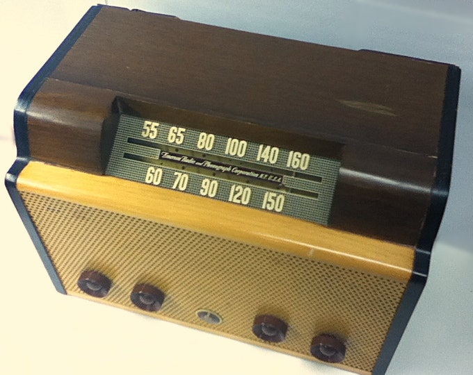 Vintage 1948 Emerson Tube Radio Model 1003 Wood Radio All Original - Etsy