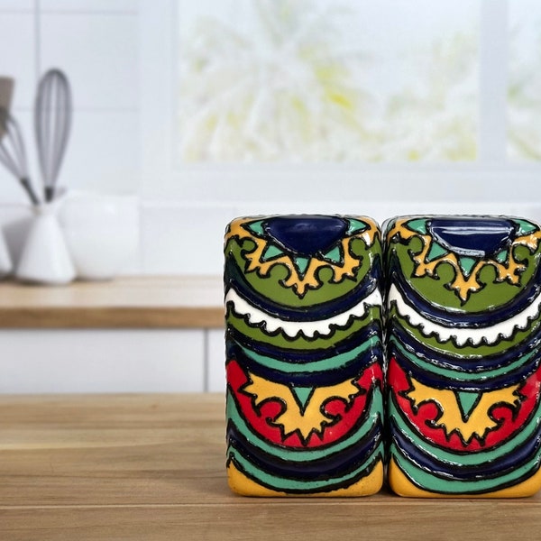 Mexican Salt and Pepper Shakers - Etsy