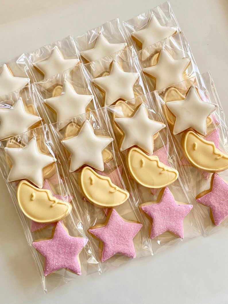 36 Mini Moons and Stars Cookies! - Etsy