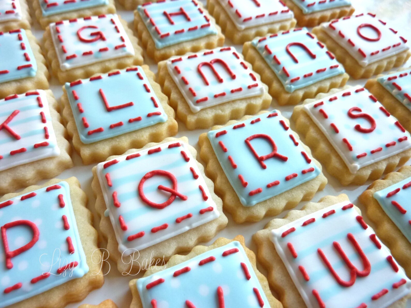 26 Mini Alphabet Block Cookies - Etsy