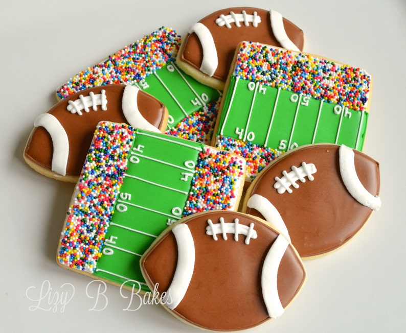 12 Football and Stadium Cookies - Etsy