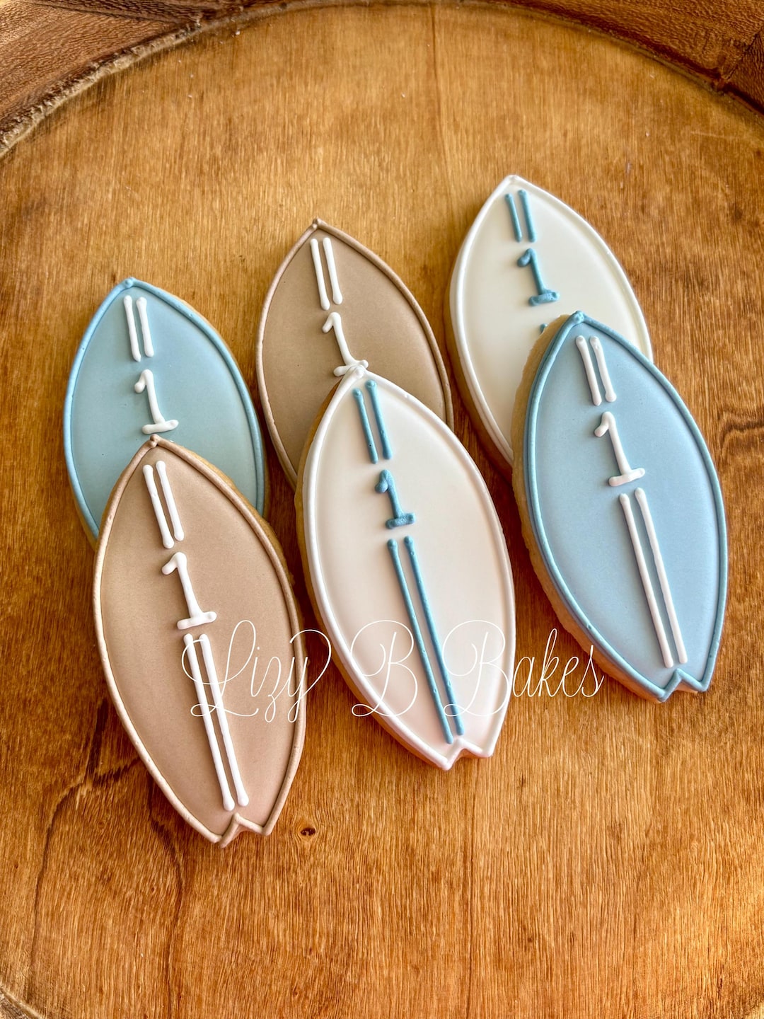 Numbered Surfboard Cookies! - Etsy