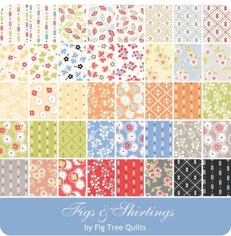 Figs and Shirtings by Fig Tree & Co. for Moda Fabrics (20390-16) - Etsy