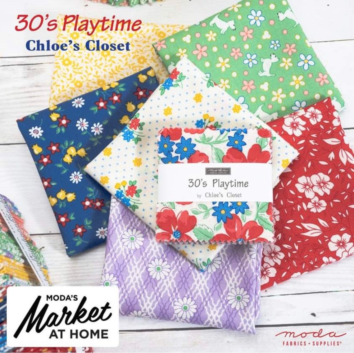 30's Playtime by Chloe's Closet for Moda Fabrics (M33591-15) - Etsy UK