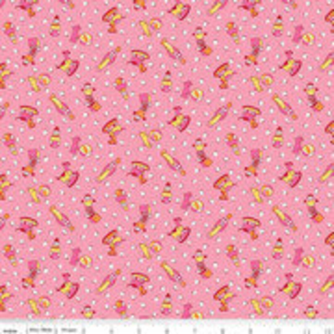 Storytime 30's by Penny Rose Studio for Penny Rose Fabrics TOYS PINK ...