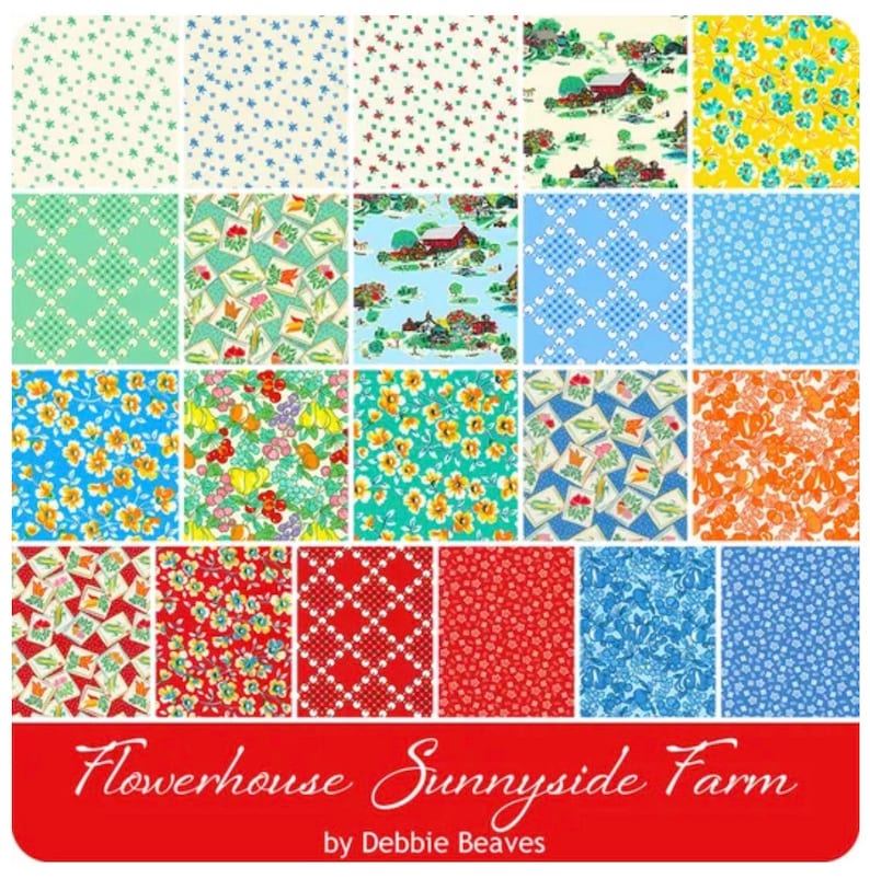 Sunnyside Farm by Debbie Beaves for Robert Kaufman Fabrics - Etsy
