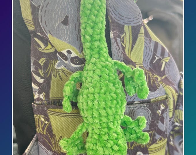 Micro Amigurumi Lizard - Tiny Crochet Mini Gekko Miniature Stuffed ...