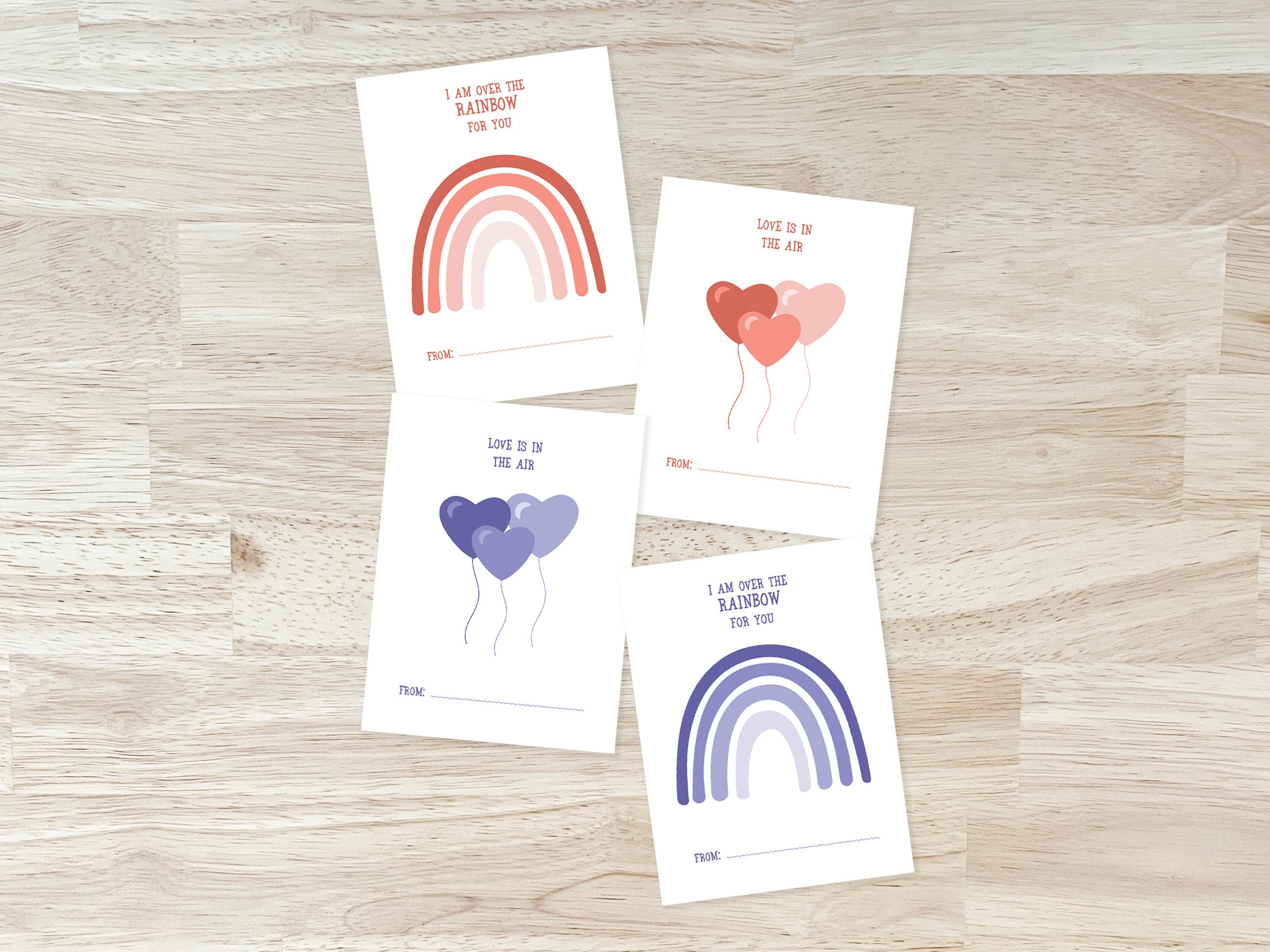 Valentine's Day Cards for Kids, Printable Kids Valentine's Day Cards ...
