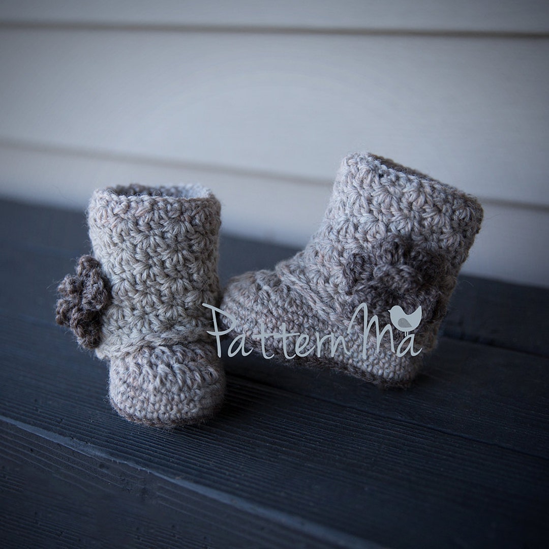 Crochet Baby Boot Pattern PDF - Etsy