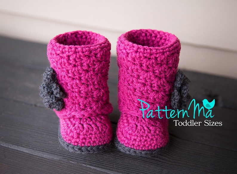Crochet Toddler Boot Pattern PDF | Etsy