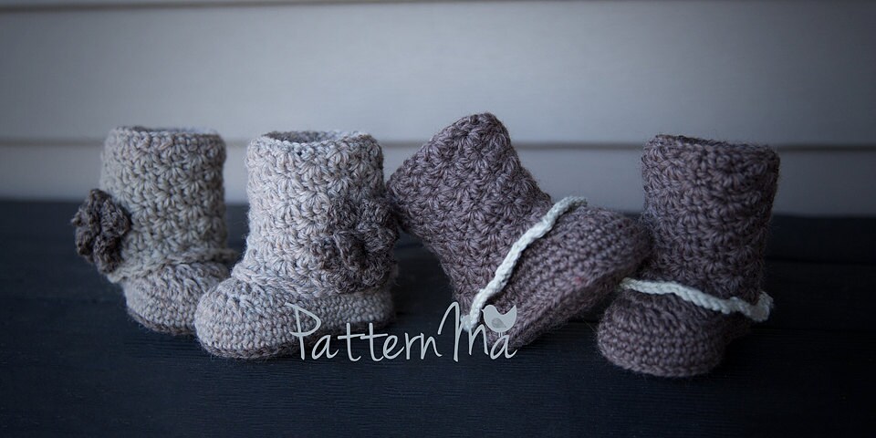 Crochet Baby Boot Pattern PDF | Etsy