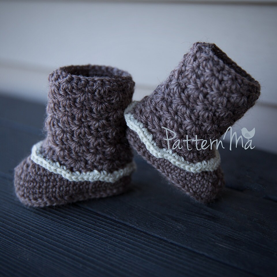 Crochet Baby Boot Pattern PDF | Etsy