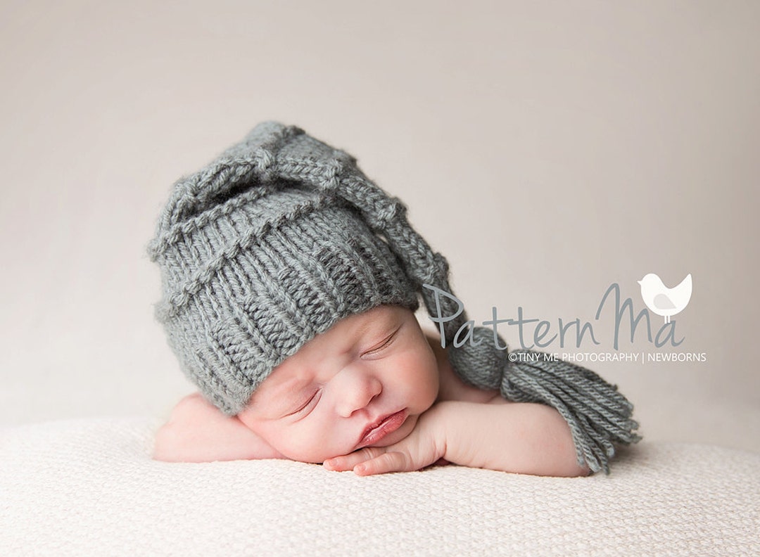 Knit Baby Hat Pattern Stocking Cap 27 - Etsy