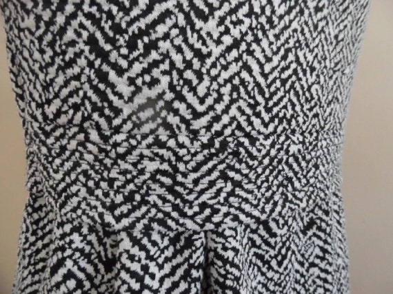 1990s Redux 1960s Mini Dress Black Mod Look Black and… - Gem