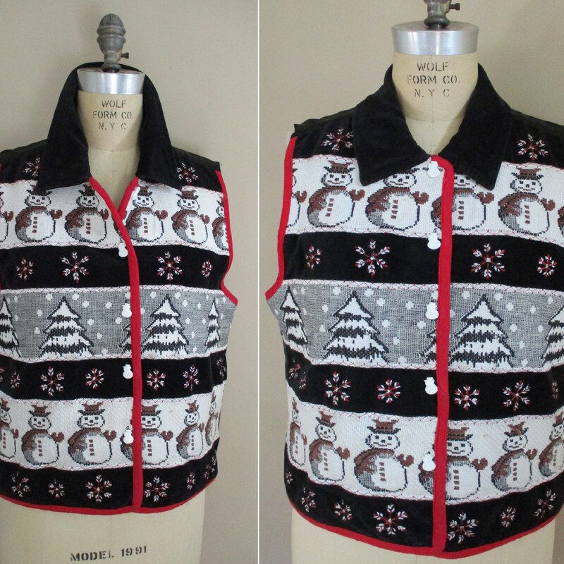 Snowman Vest - Etsy