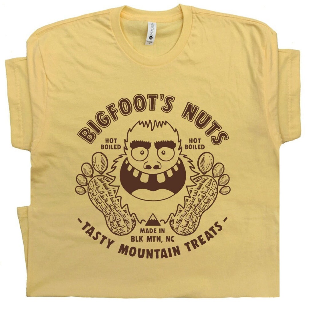 Bigfoot T Shirt Funny Cryptid Shirt Bigfoot's Nuts Tee Novelty Boiled ...
