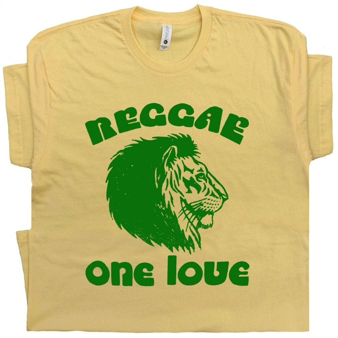 Reggae T Shirt One Love Vintage Reggae Shirt for Men Women Cool Rasta ...