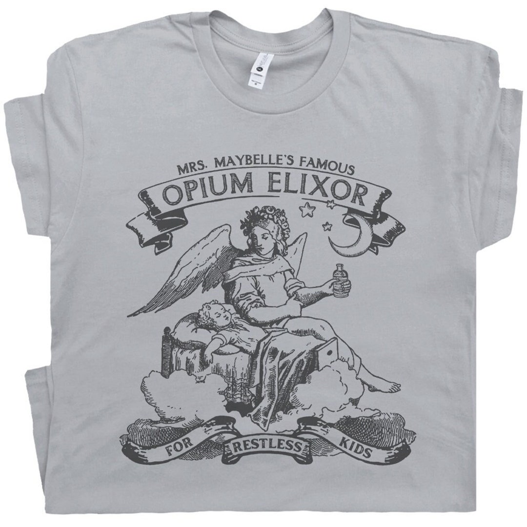 Opium Shirt Cool Stoner Shirt Drug Theme Shirt Vintage Medicine T Shirt ...