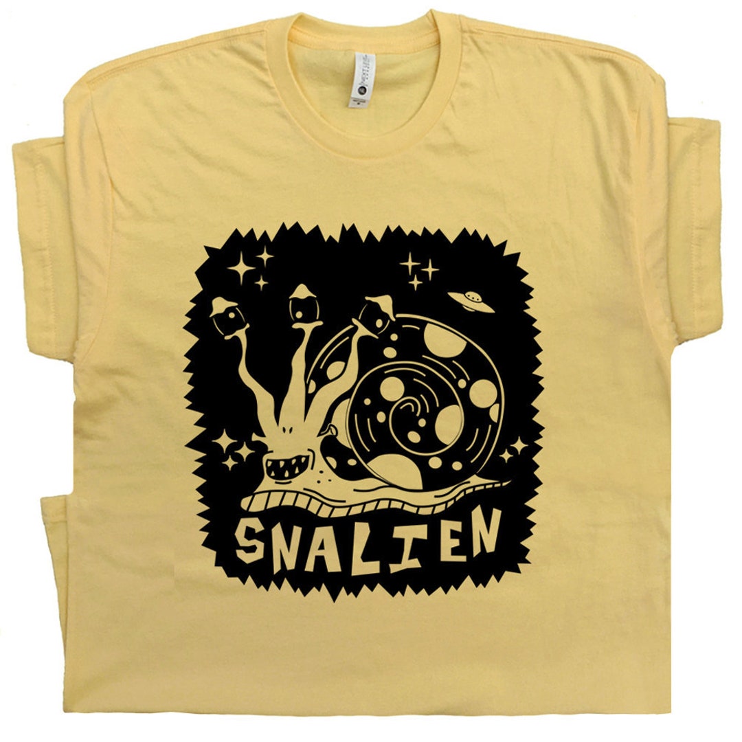 Alien Snail T Shirt Alien Shirt Weird Shirts Ufo Shirt for Men Women ...
