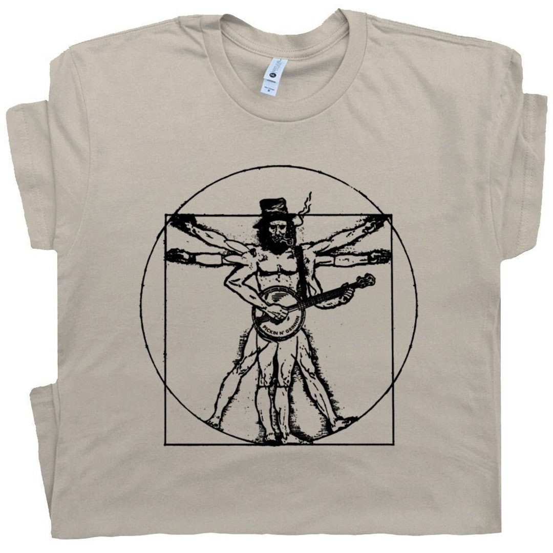Banjo T Shirt Cool Bluegrass Shirt for Men Women Guys Gift for Banjo ...