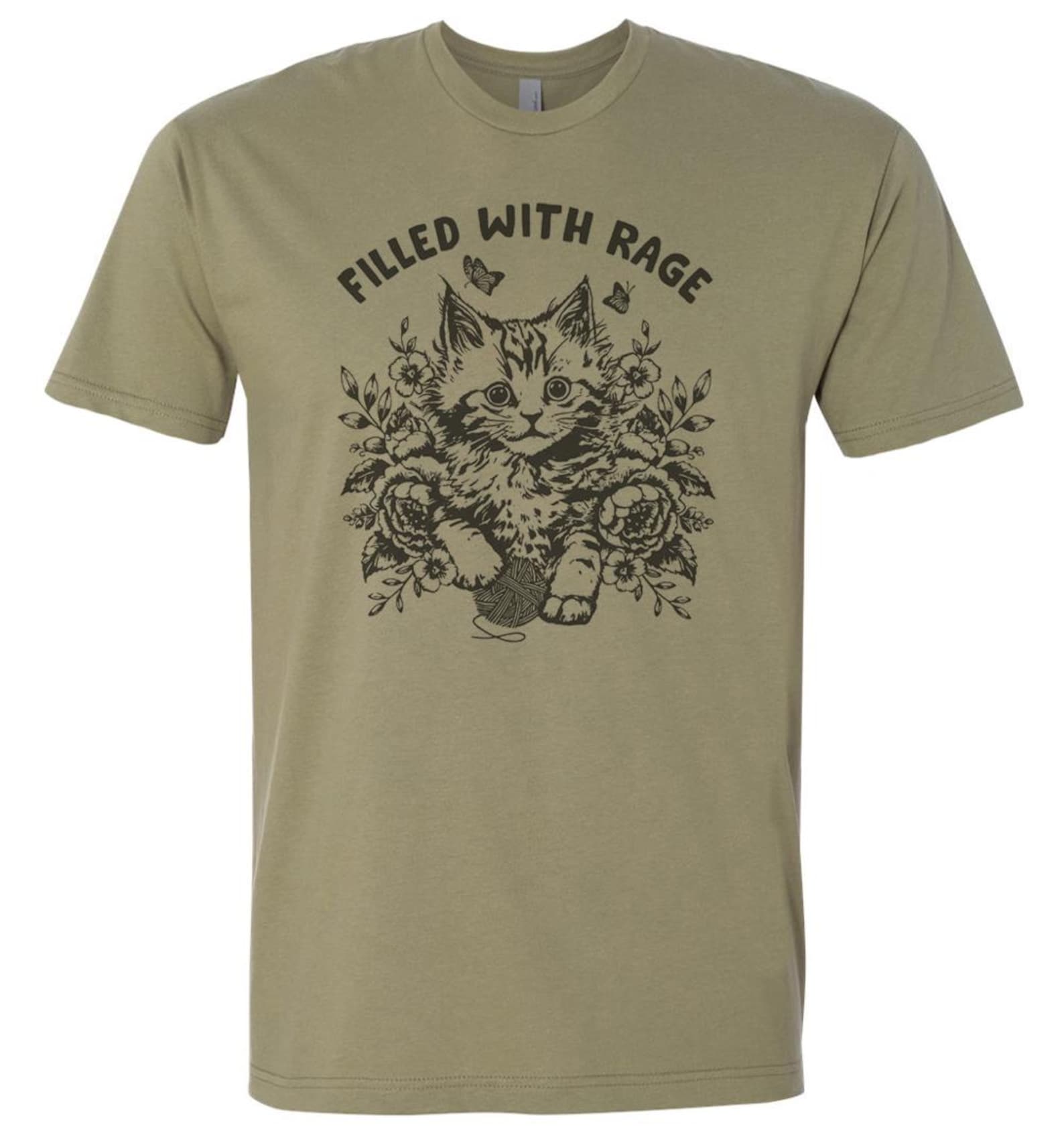 Funny Cat T Shirt Filled With Rage Consumes Me Cool Cat Shirt Cute Cat ...