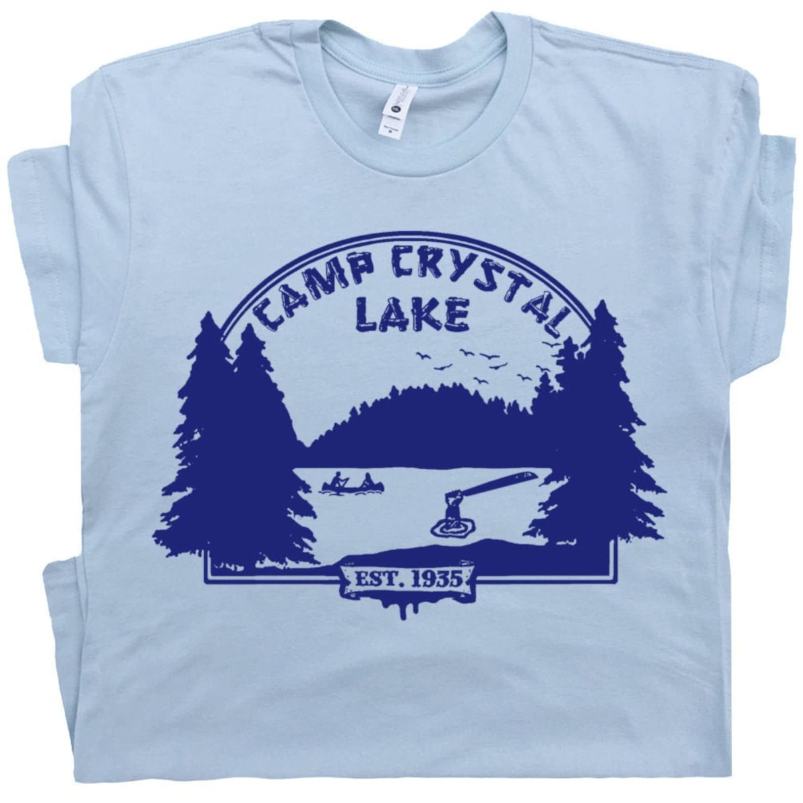 Camp Crystal Lake T Shirt Friday the 13th Shirt Vintage Horror Movie ...