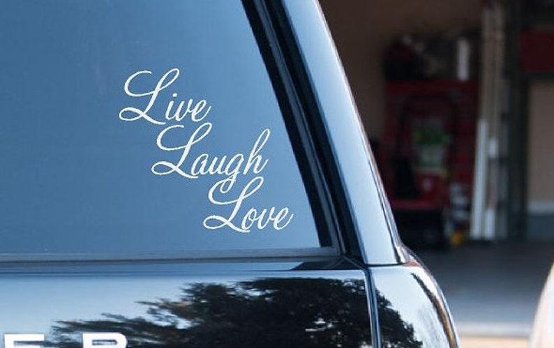 Live Laugh Love Car Decal Mirror Decal Window Decal Car Window | Etsy