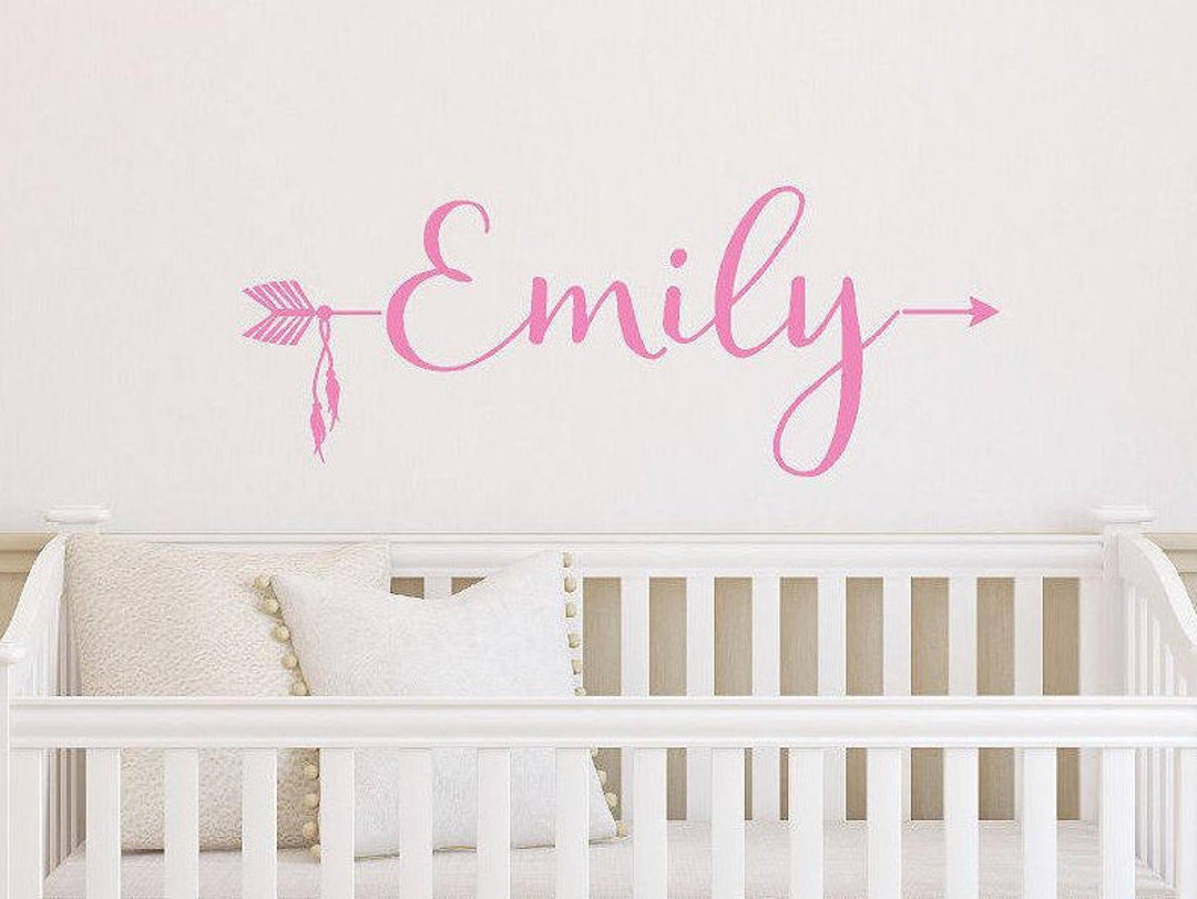 Personalized Arrow Name Wall Decal | Boho Arrow Wall Decal | Boho ...