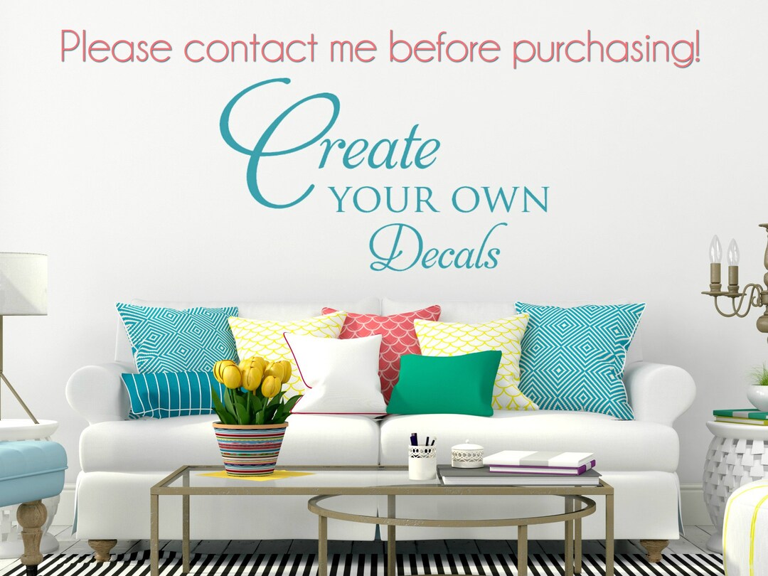Custom Wall Quote - Personalized Wall Decal - Custom Vinyl Lettering ...