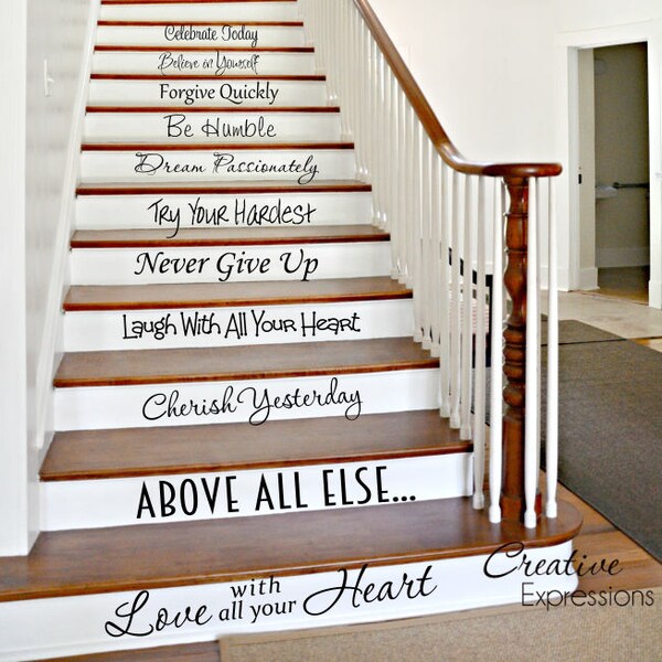 Vinyl Stair Riser Decals - Etsy