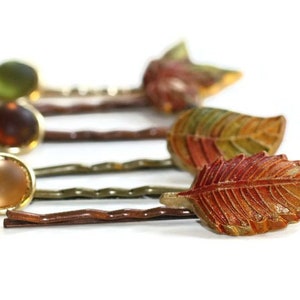 Fall Leaves Bobby Pins Set of Pins for Hair Fall Color Bobby - Etsy