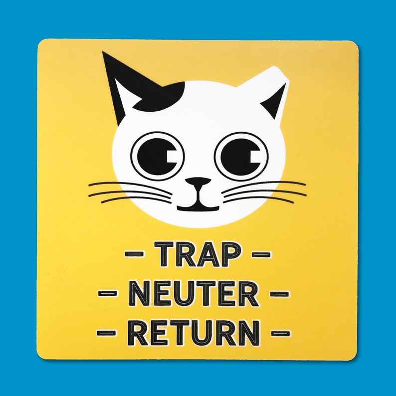 TNR Sticker Trap Neuter Return Sticker Large or Small - Etsy