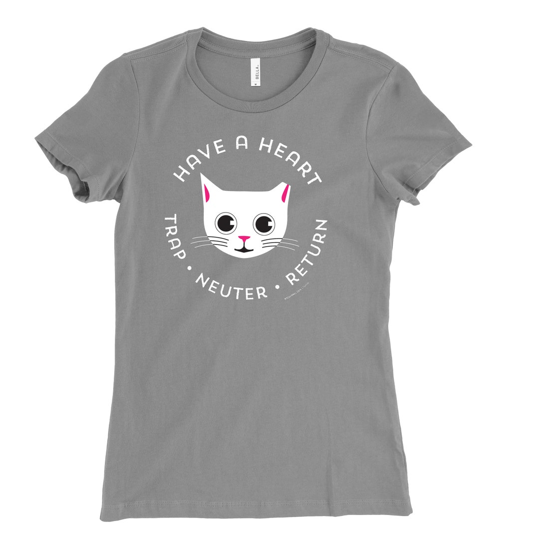 TNR Cat Tee Shirt: Trap Neuter Return - Slim Fit Ladies' M - Etsy