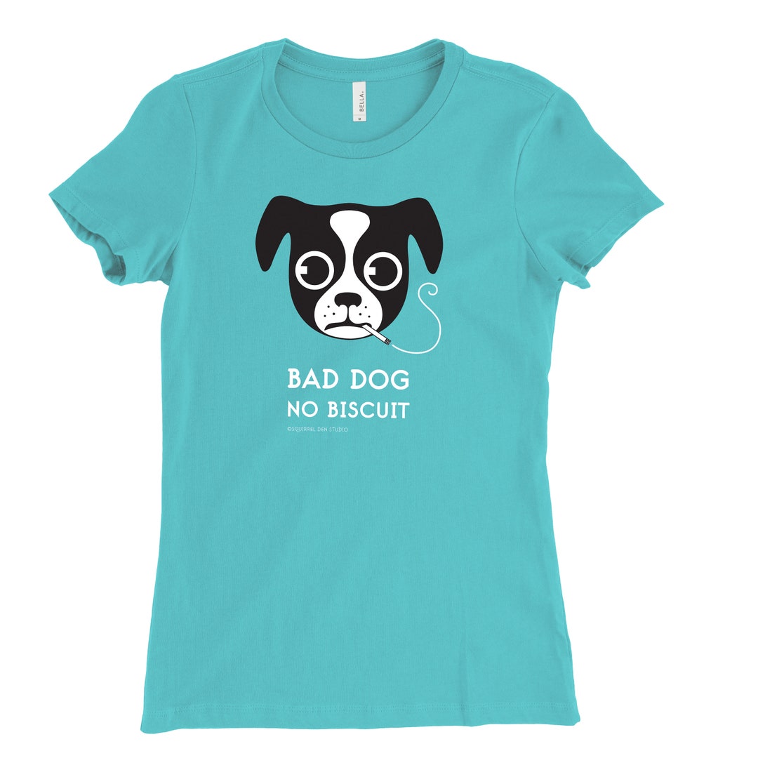 BAD DOG T-shirt Women' S Green Slim-fit Size L on Sale - Etsy UK
